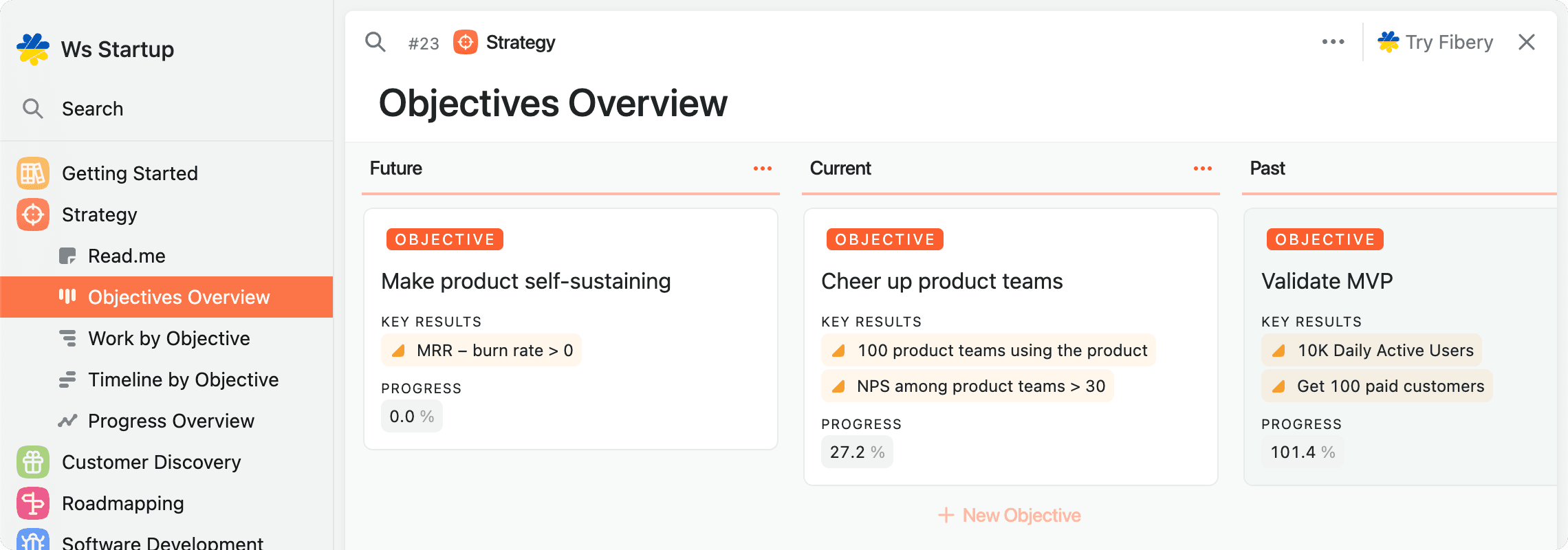 Fibery for Startups — Fibery