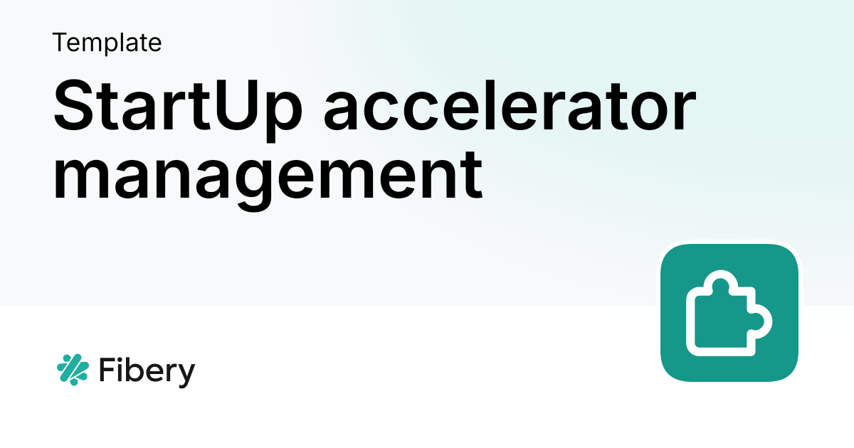StartUp accelerator management — Fibery