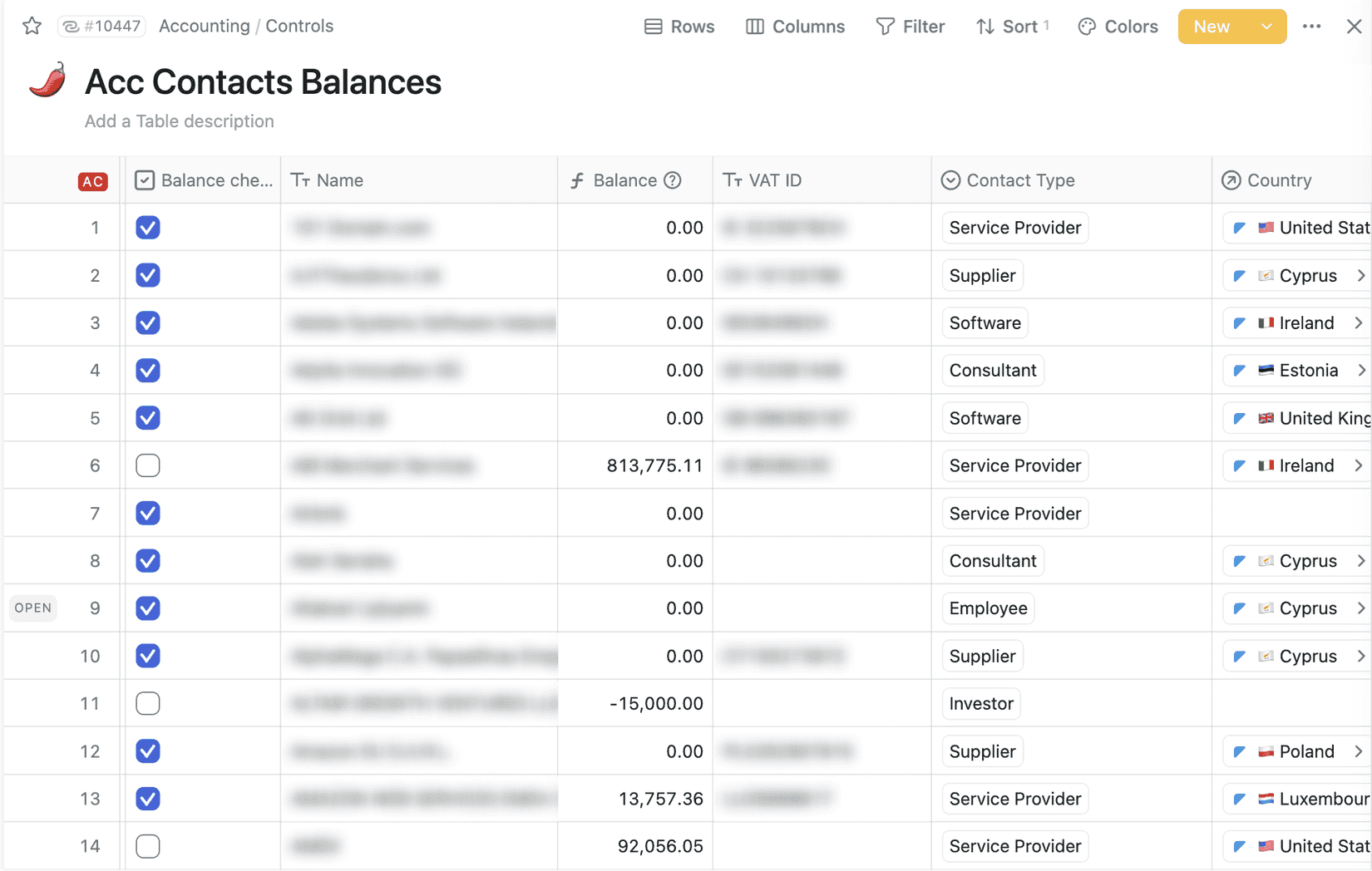 How to ensure accuracy of financial documents with Fibery