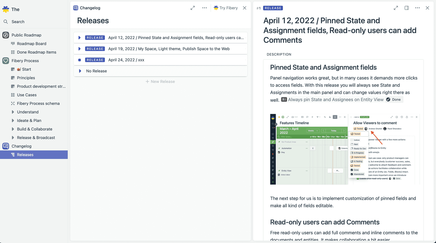 Write a product changelog [8/100]
