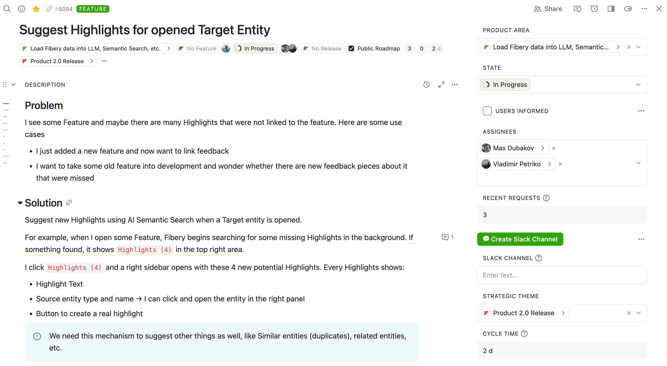 How to write beautiful Feature Specs in Fibery