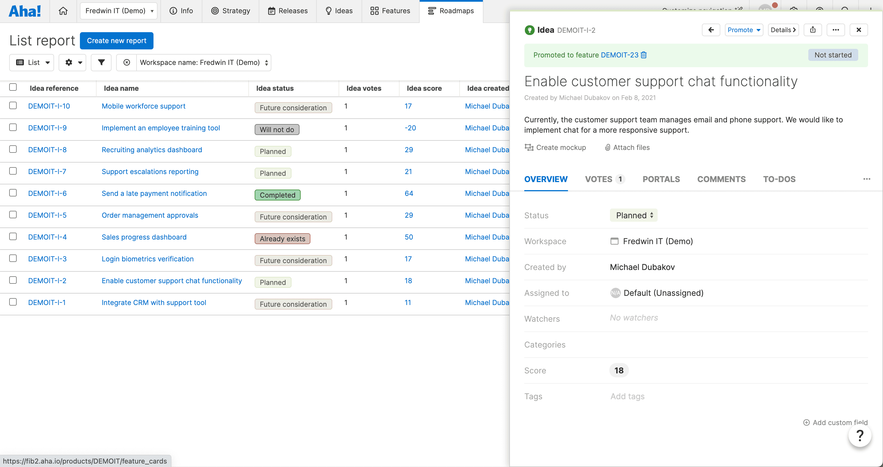 Fibery vs. Aha! What a beauty!