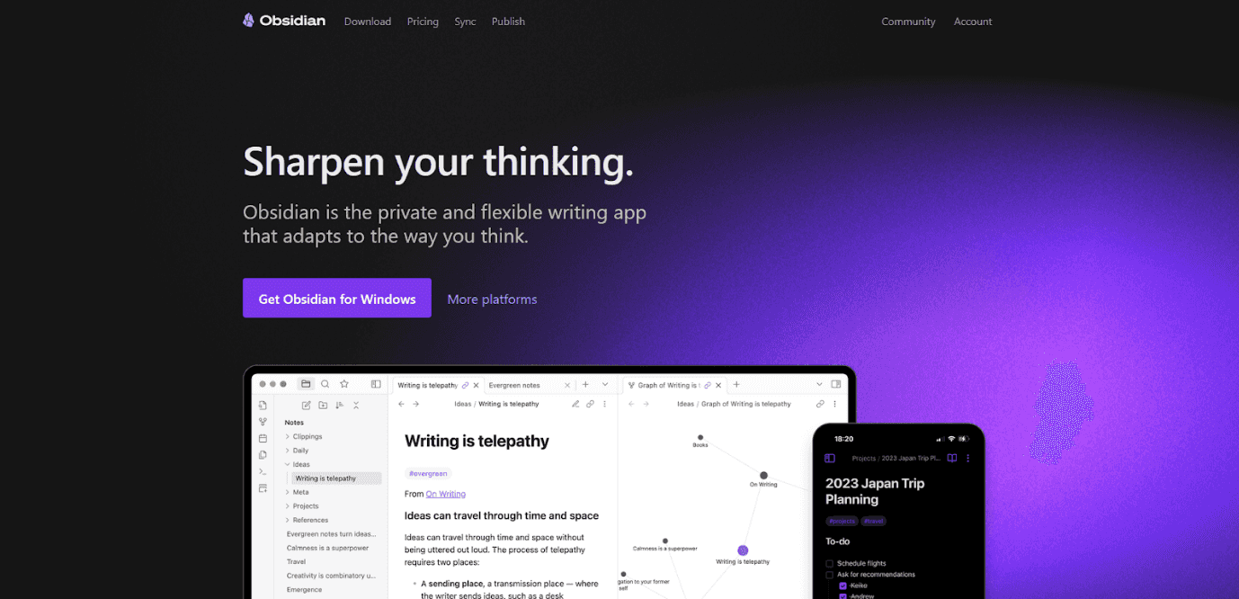 5 Best Obsidian Alternatives for Note-Taking in 2024